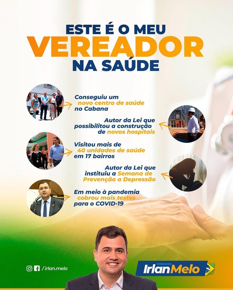 Este é o meu vereador na saúde - Vereador Irlan Melo Este é o meu vereador na saúde - Vereador Irlan Melo